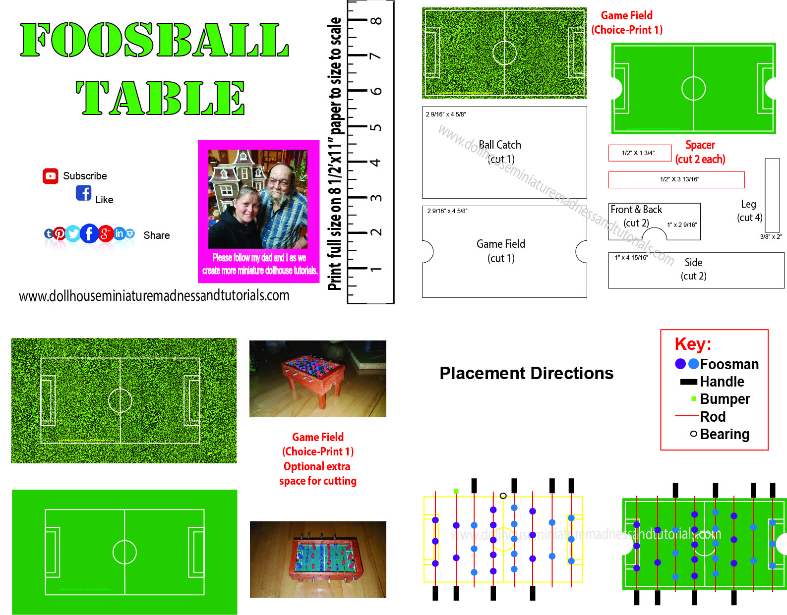 foosball-table-92016 - Dollhouse Miniature Madness and Tutorials